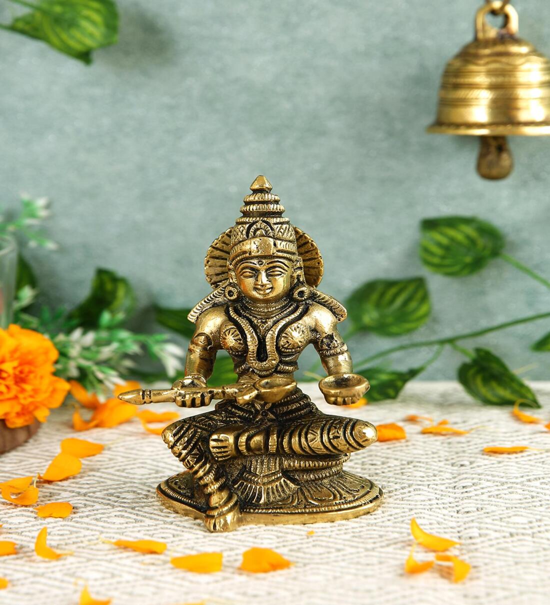 Buy Annapurna Mata Gold Brass Idol at 6% OFF by Imli street | Pepperfry
