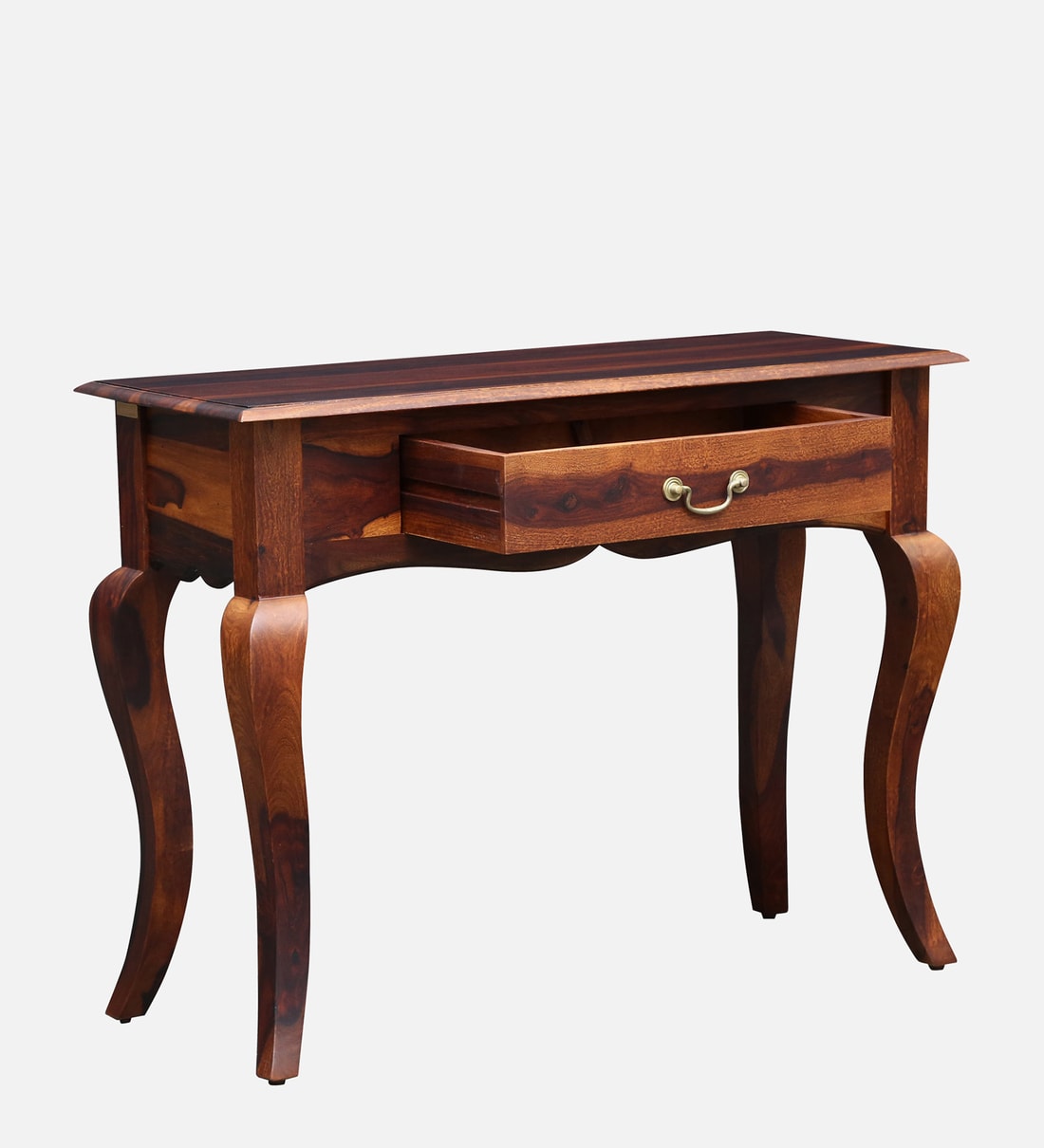 Buy Anne Sheesham Wood Console Table In Honey Oak Finish Online ...