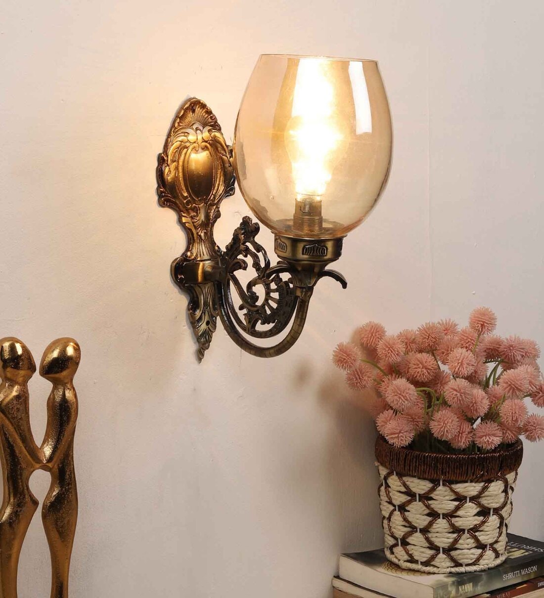 Buy Antique Brass Aluminium Wall Lights at 52% OFF by Eliante by ...