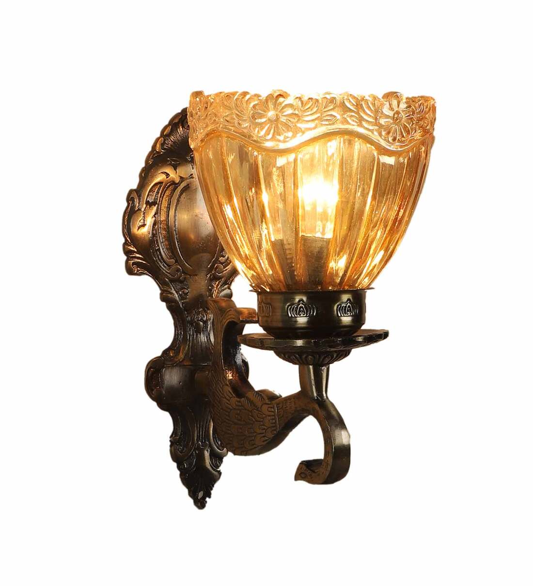 Buy Antique Brass Aluminium Wall Lights By Eliante By Jainsons Lights ...