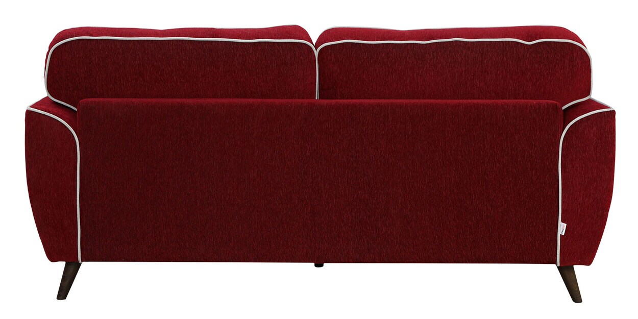 Buy Anniston Fabric 3 Seater Sofa In Rust Red Colour By Casacraft ...