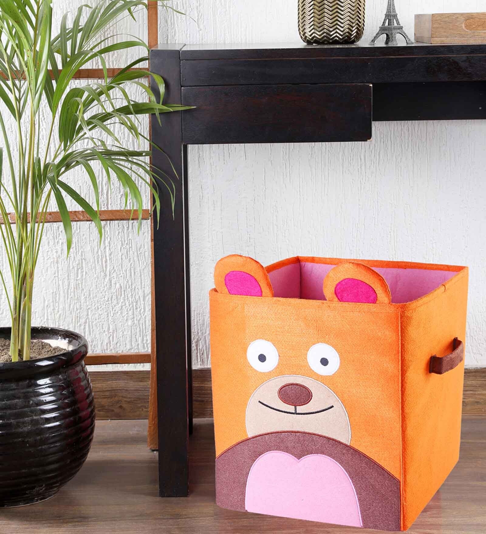 Buy Animal Fabric Kids Storage Basket in Multi Colour at 33% OFF by My ...