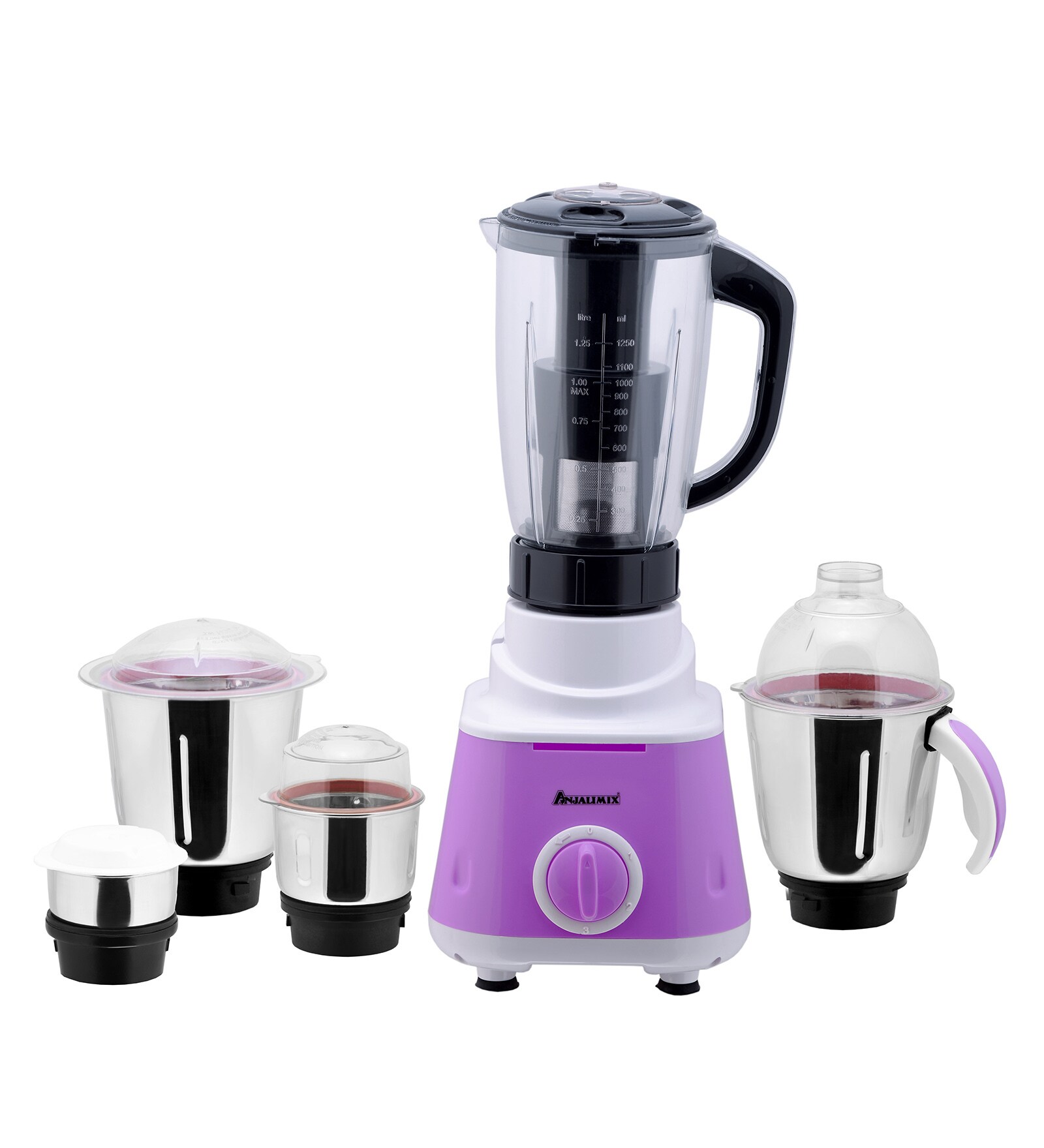 Buy Omega 600W Juicer Mixer Grinder with 5 Jars Online - Juicer Mixer ...