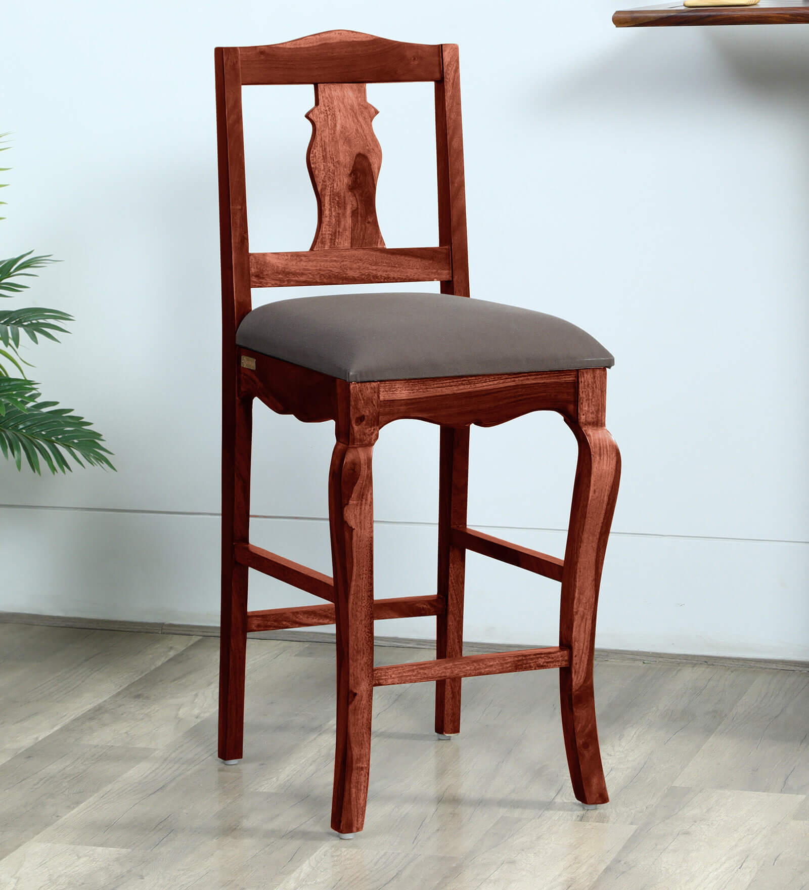 Buy Anne Sheesham Wood Bar Stool In Honey Oak Finish at 27% OFF by ...