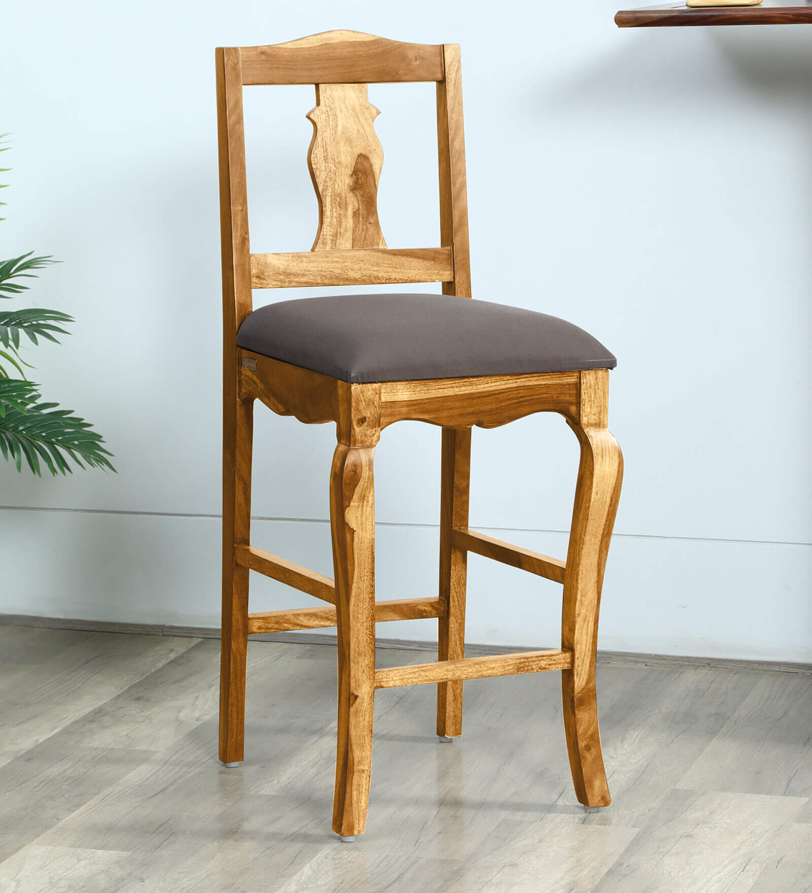Buy Anne Sheesham Wood Bar Stool In Rustic Teak Finish at 4% OFF by ...