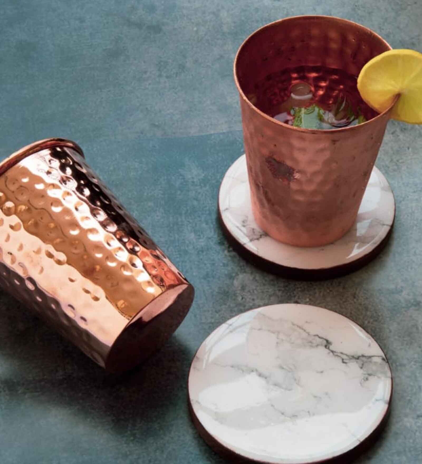 Buy Reflections 280 ml Copper Metal (Set of 2) Everyday Glass at 36% ...