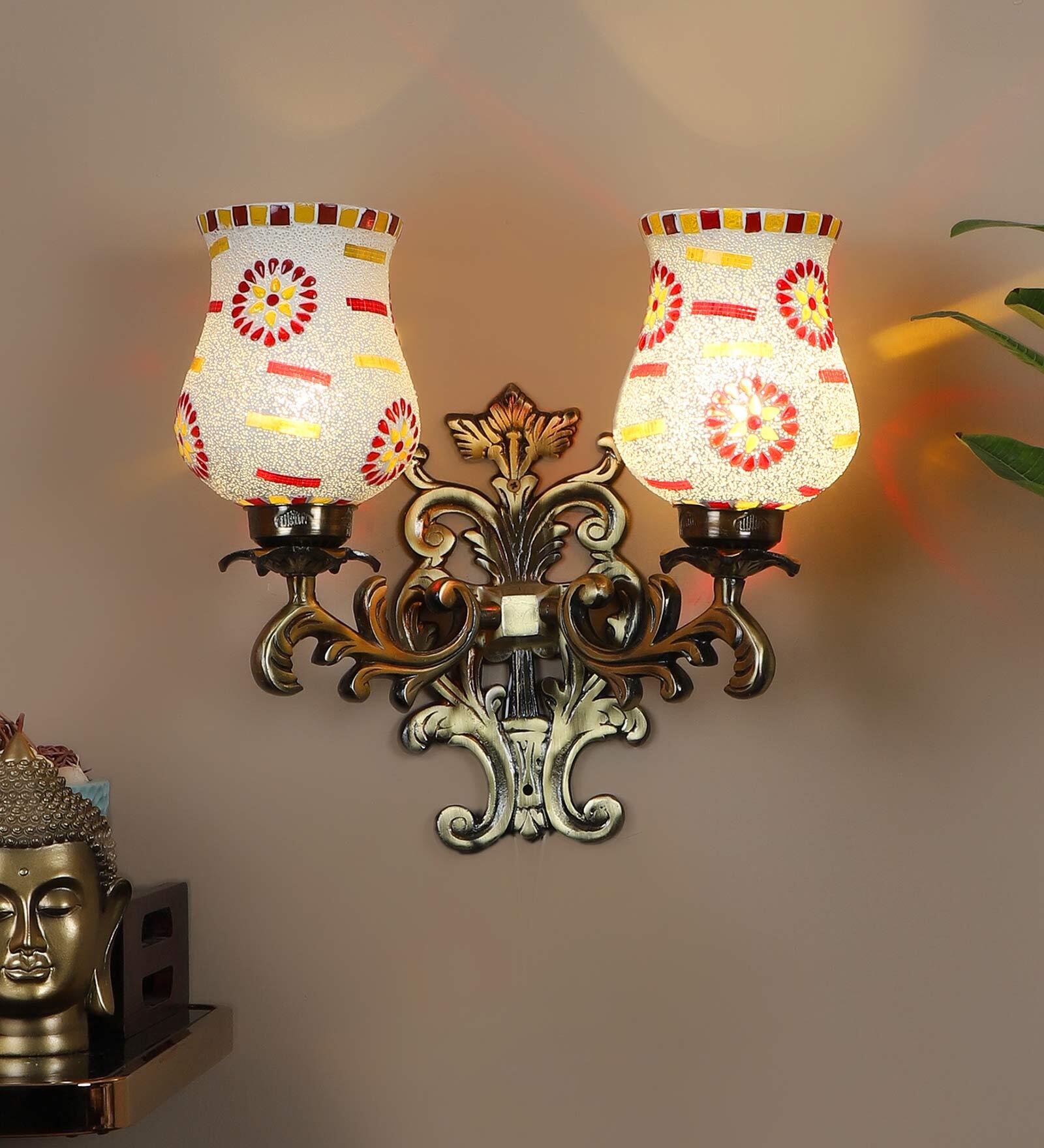 Buy Ventus Gold Aluminium Wall Sconces by Eliante by Jainsons Lights at ...