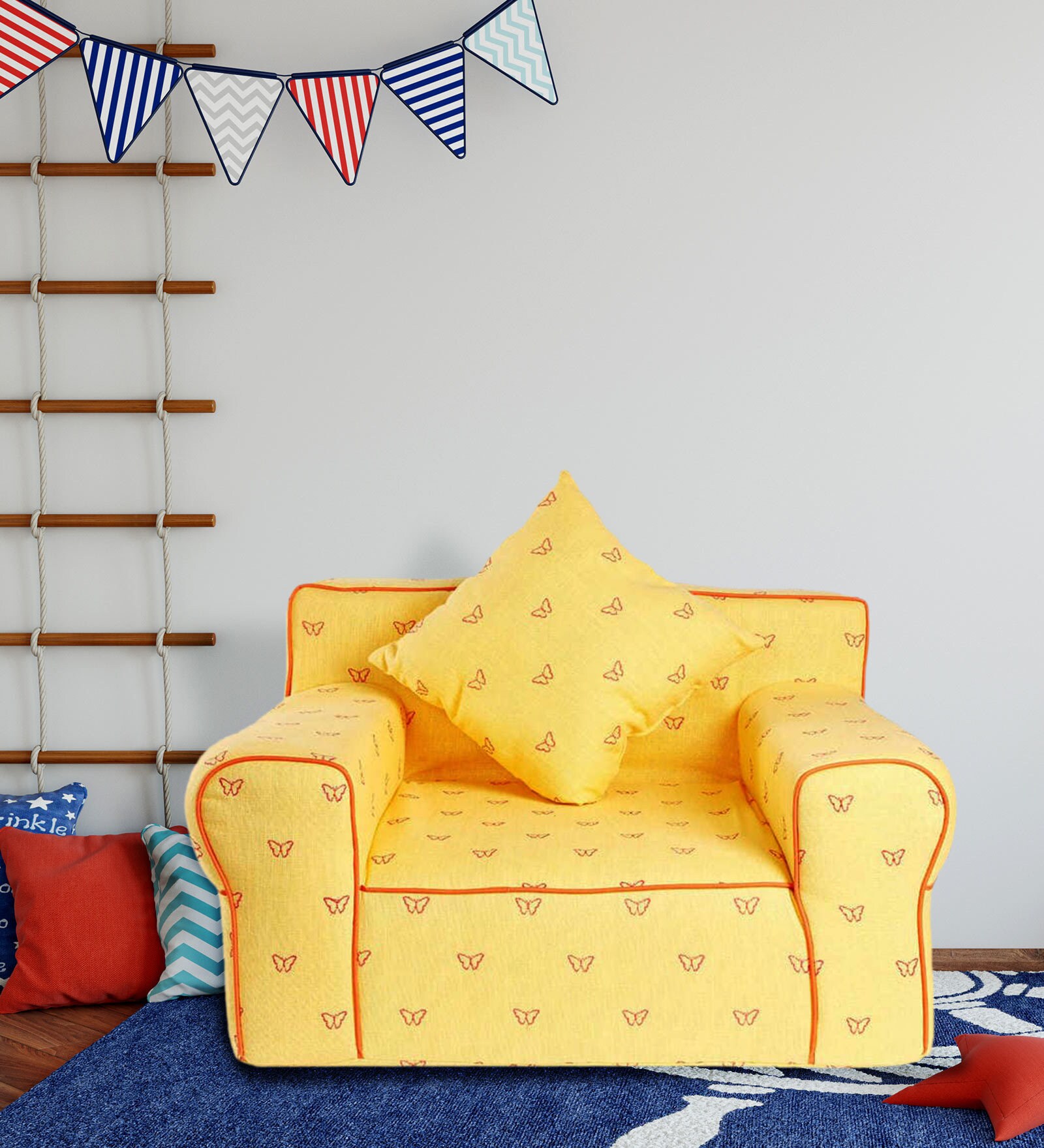 Buy Anywhere Chair with Cushion in Yellow Colour at 23% OFF by My gift ...