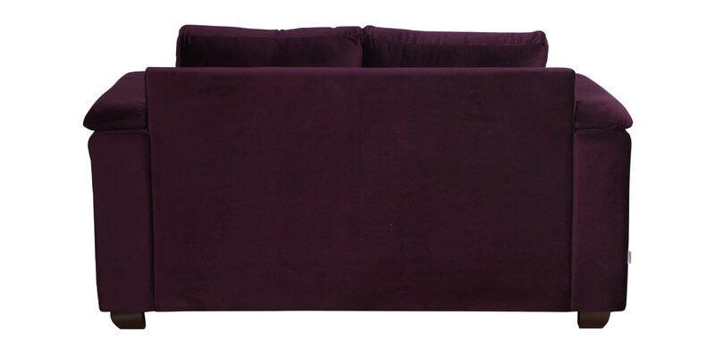 Buy Andres Velvet 2 Seater Sofa In Wine Colour By Woodsworth Online ...
