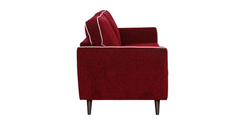 Buy Anniston Fabric 3 Seater Sofa In Rust Red Colour By Casacraft ...