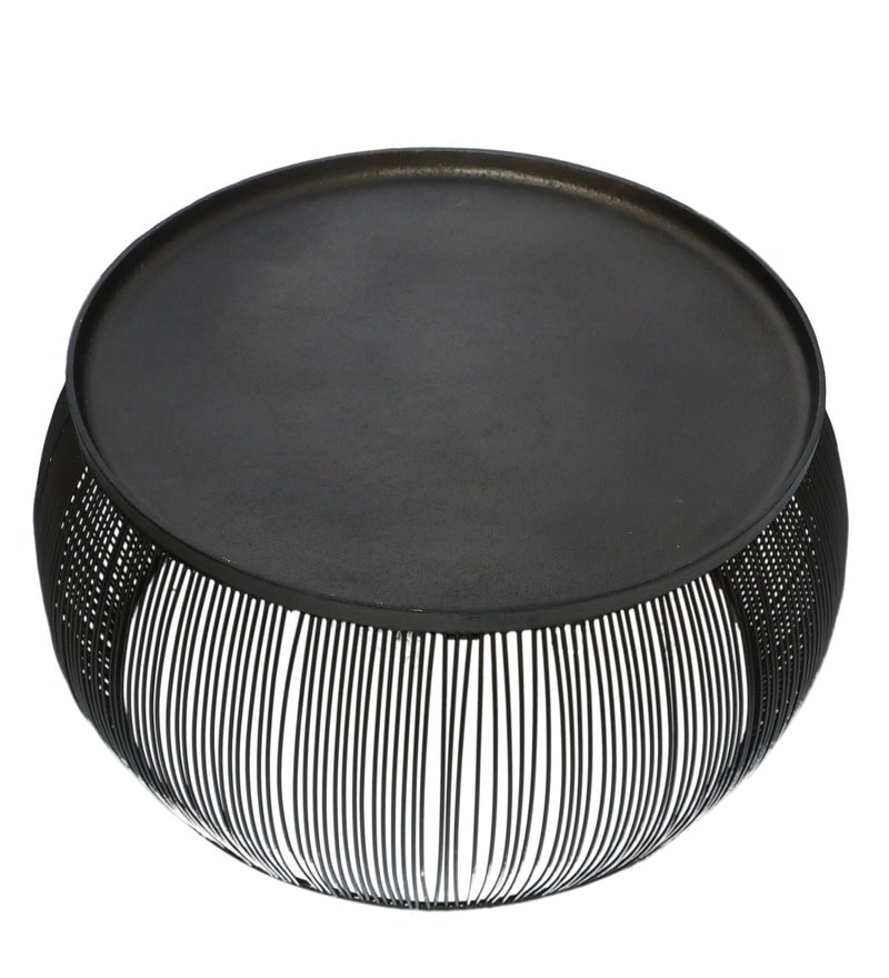 Buy Cornell Big Round Coffee Table in Antique Brass Finish by ...