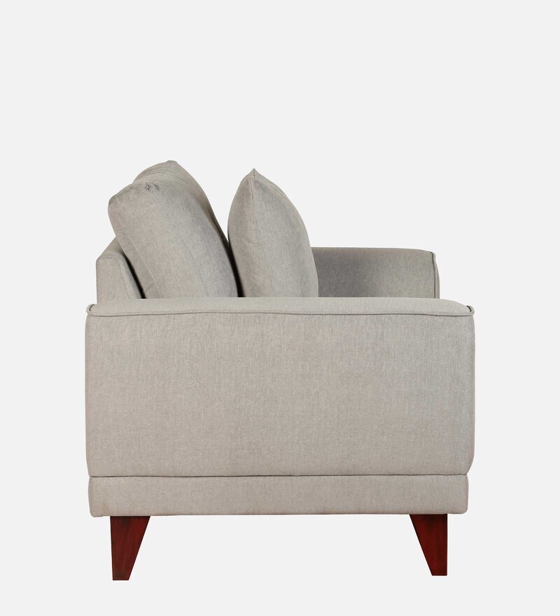 Buy Antonio Fabric 1 Seater Sofa In Ash Grey Colour By Woodsworth ...