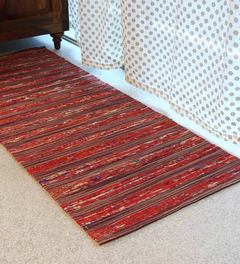 2x5 Feet Midcentury Modern Traditional Wool Polyester Handcrafted Rug ...