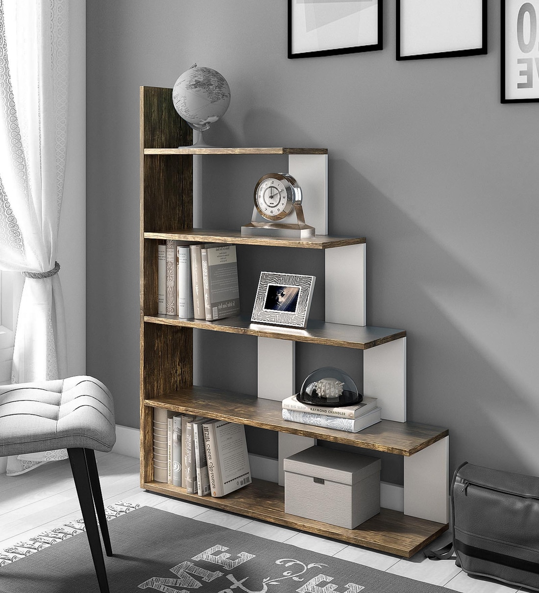 Buy Apollo Book Shelf in Antique Oak Finish at 25% OFF by A GLOBIA ...