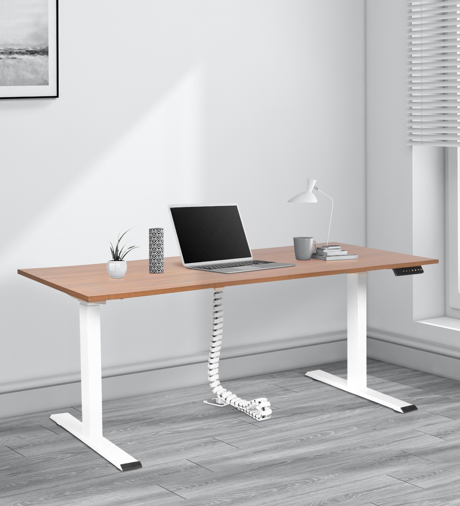 Buy Apple Flexi Mini Study Table with Motorized Height Adjusting ...