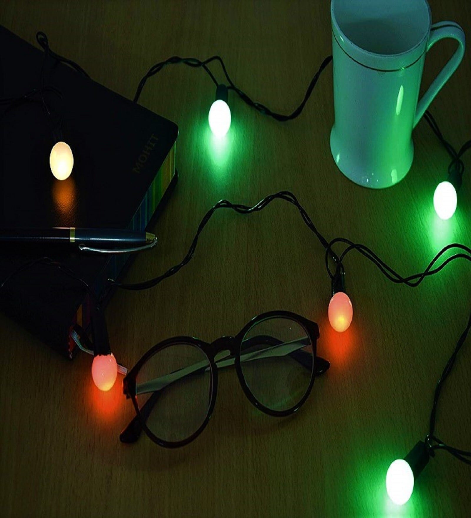 Buy Apro smart round bulb led rice light for home decoration pack of 3 ...