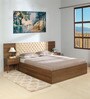 Buy Apollo Queen Sized Bed with Storage In Light Brown Finish by ...