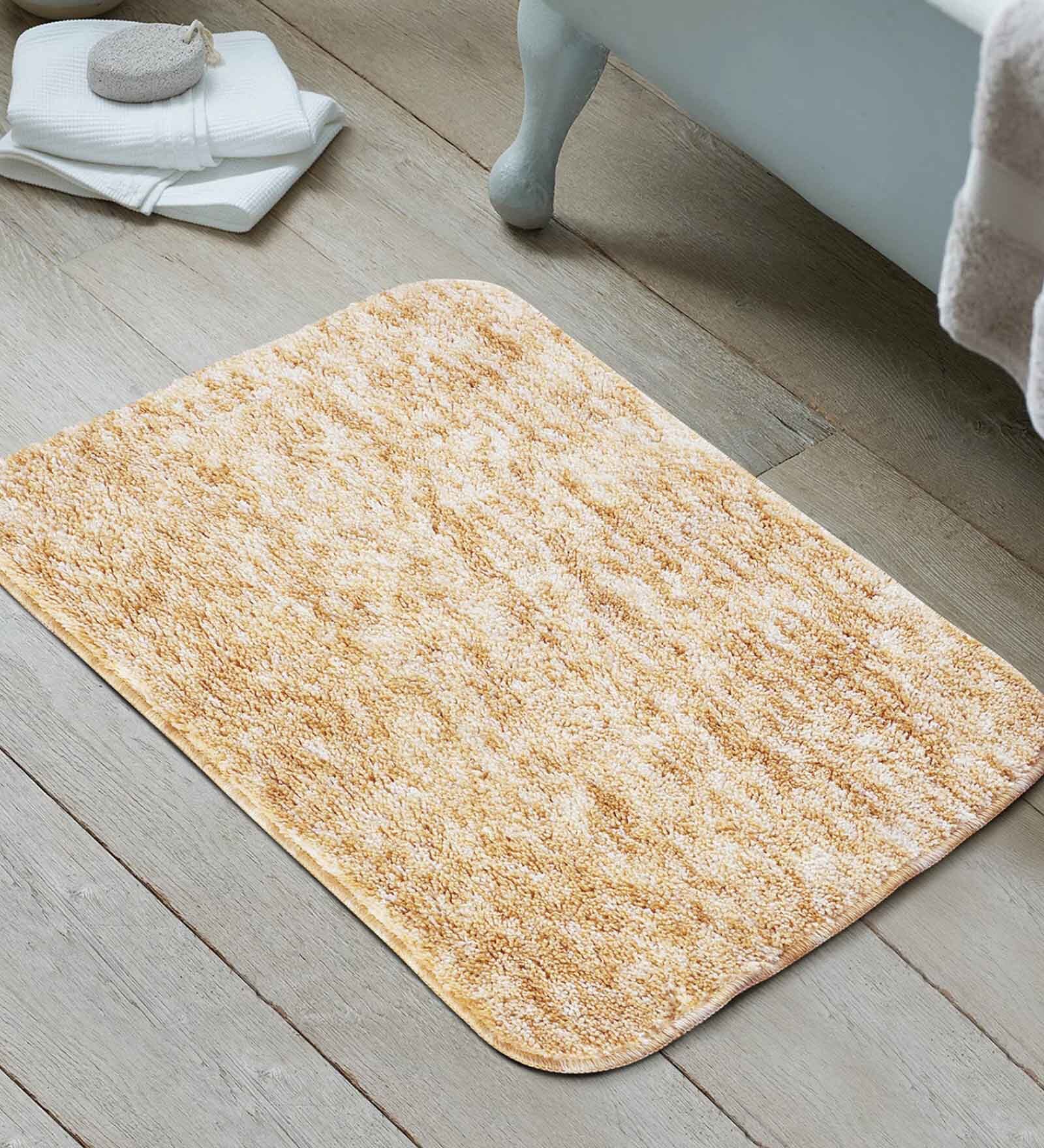 Buy Aqua Solid Polyester 24x16 Inches AntiSkid Bath Mat at 30% OFF by ...