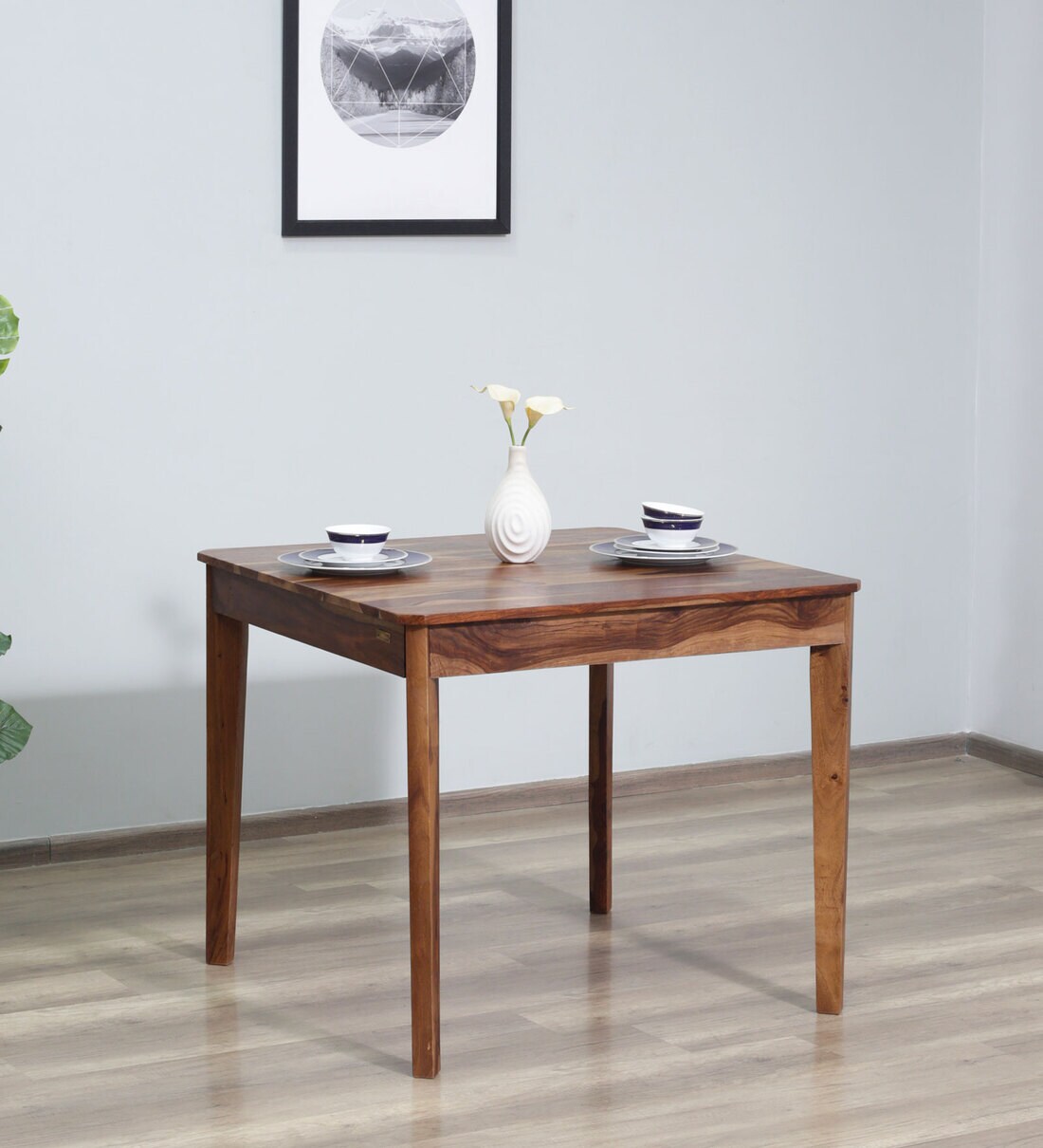 Buy Arabel Sheesham Wood 4 Seater Dining Table In Rustic Teak Finish at ...