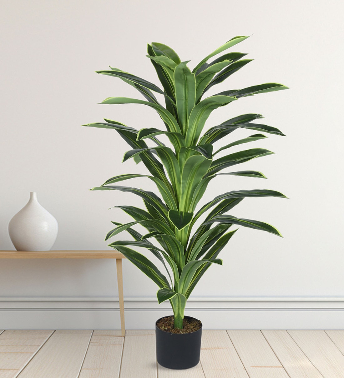 Buy Arick Decor 47 Inch Artificial Real Touch Dracaena Plants With ...