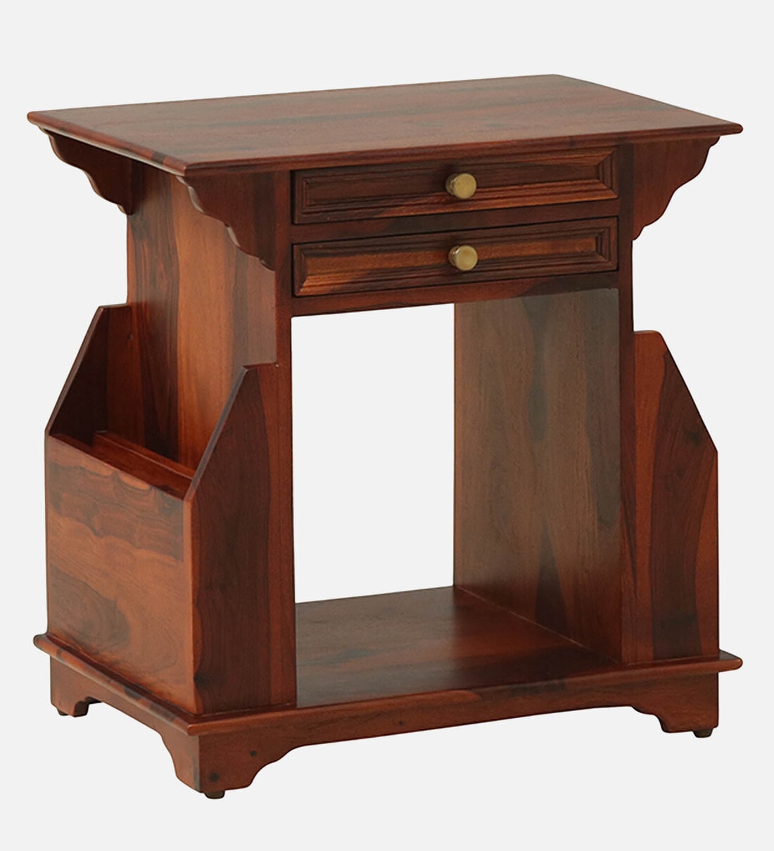 Buy Anderby Sheesham Wood End Table In Honey Oak Finish Online ...