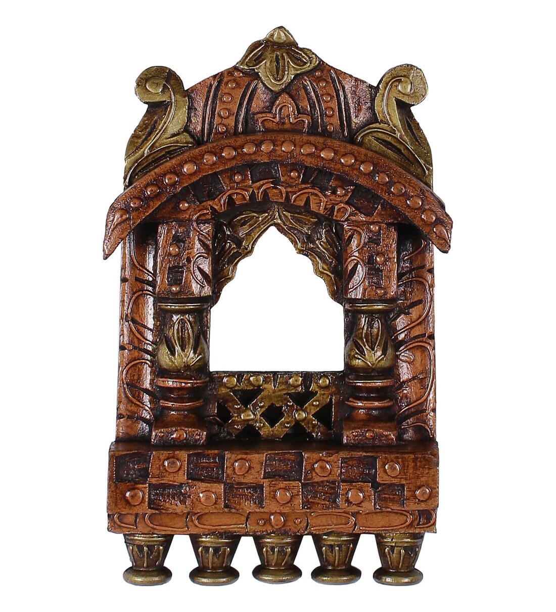 Buy Solid Wood Jharokha in Copper Colour by Art Of Jodhpur Online ...