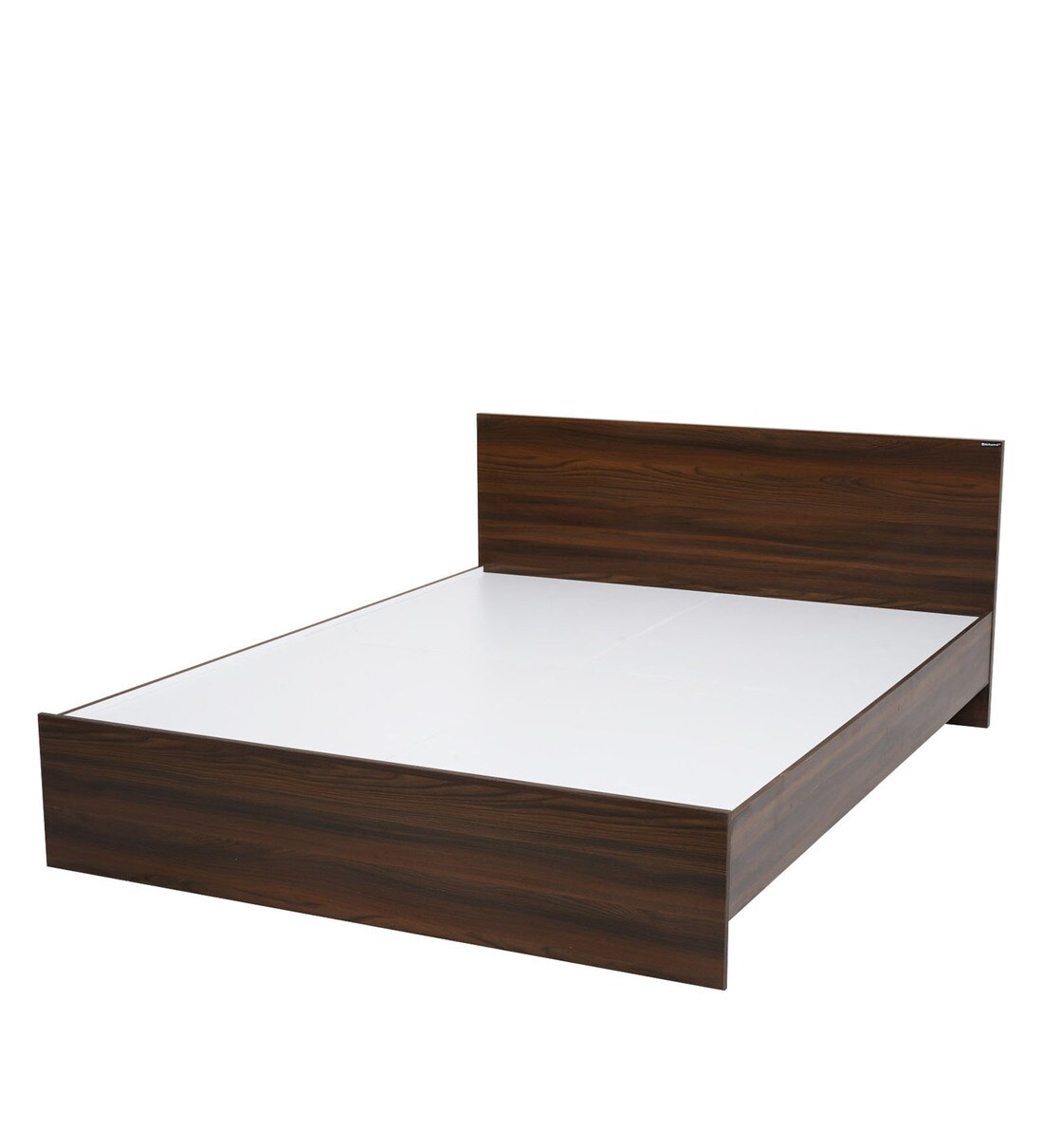 Buy Arthur Queen Size Bed in Walnut Finish Online - Modern Queen Size ...