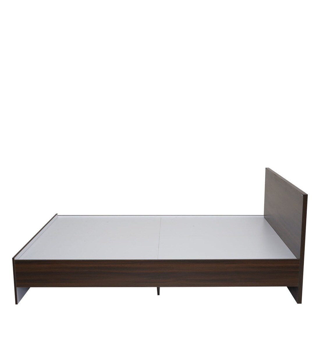 Buy Arthur Queen Size Bed in Walnut Finish Online - Modern Queen Size ...