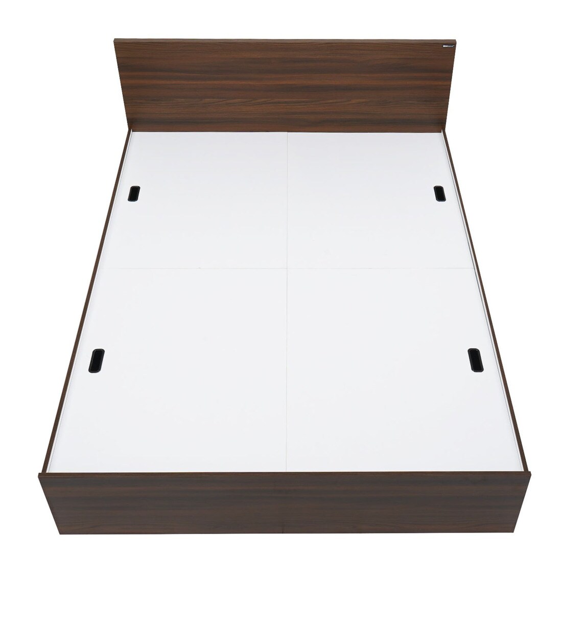 Buy Arthur Queen Size Bed in Walnut Finish with Box Storage Online ...