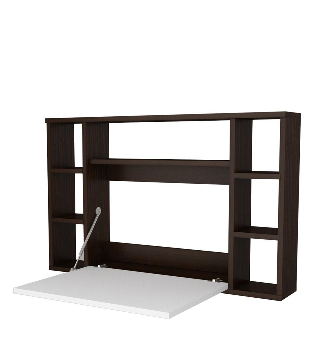 Buy Artist Teak Wood Wall Mounted Table in African Oak Finish by ...