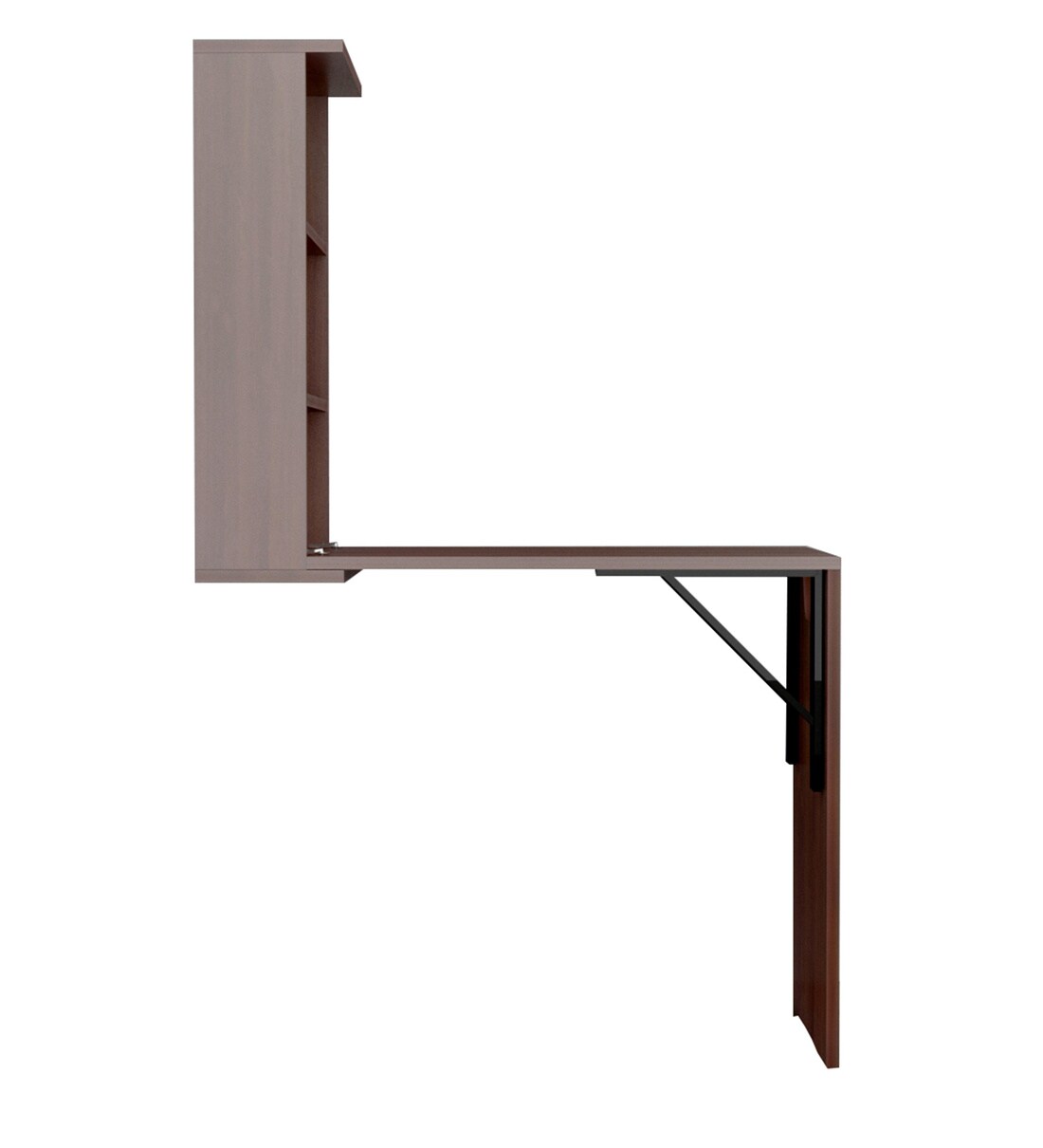 Buy Artist Wall Mounted Table in Brazilian Walnut Finish by Hoffice ...