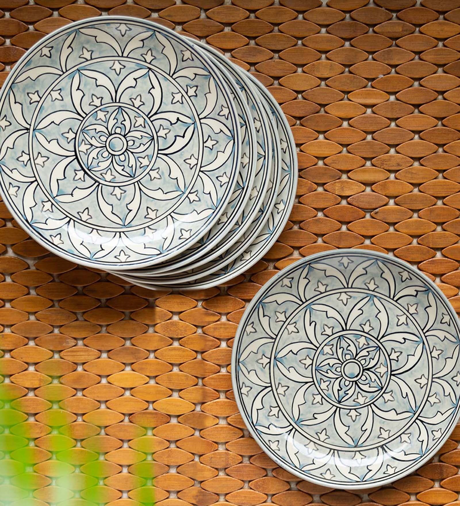 Buy Arabian Nights 10.3 Inch (Set of 6) Ceramic Dinner Plates by ...