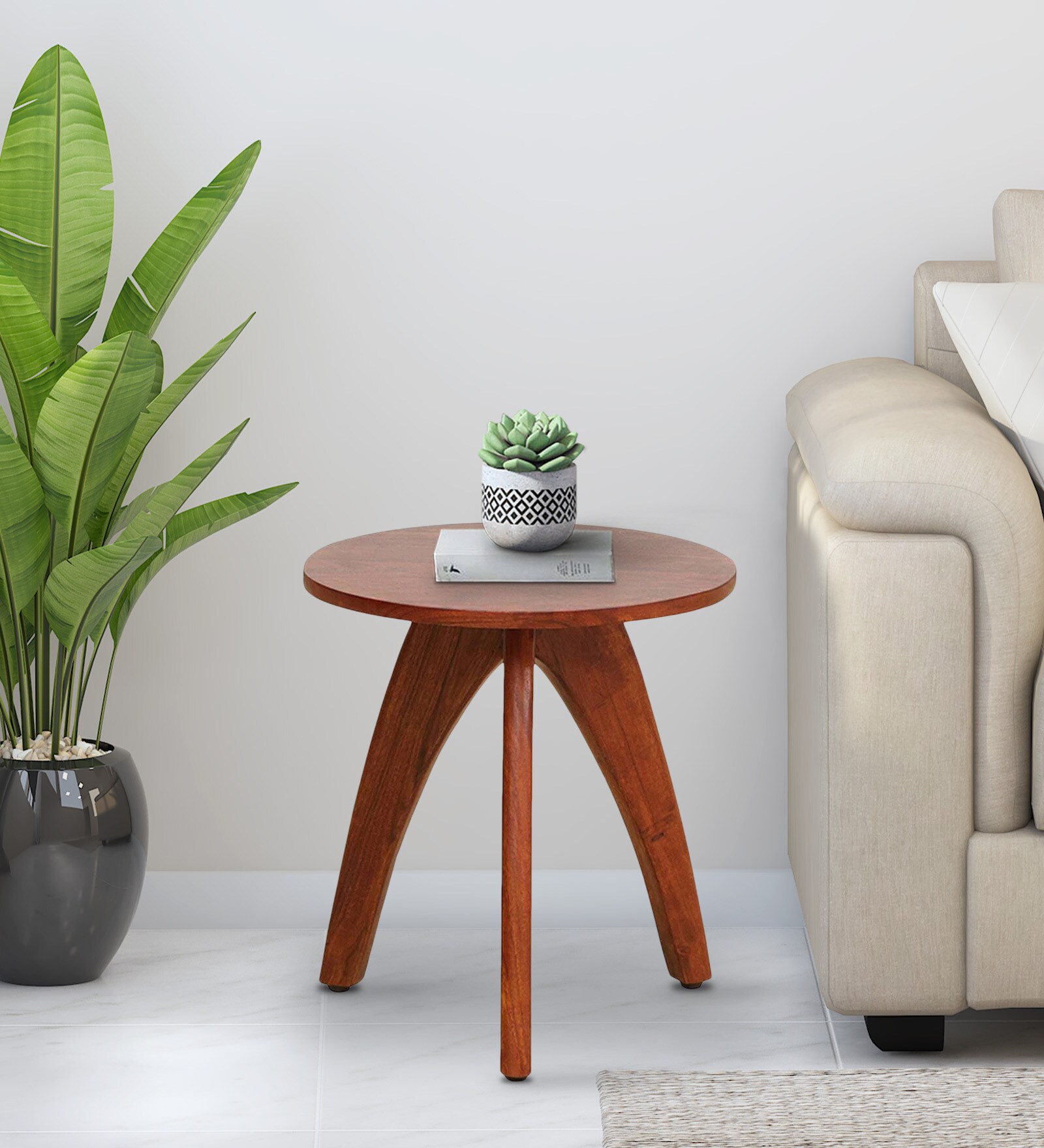 Buy Arbor Solid Wood End Table in Scratch Resistant Honey Oak Finish at ...