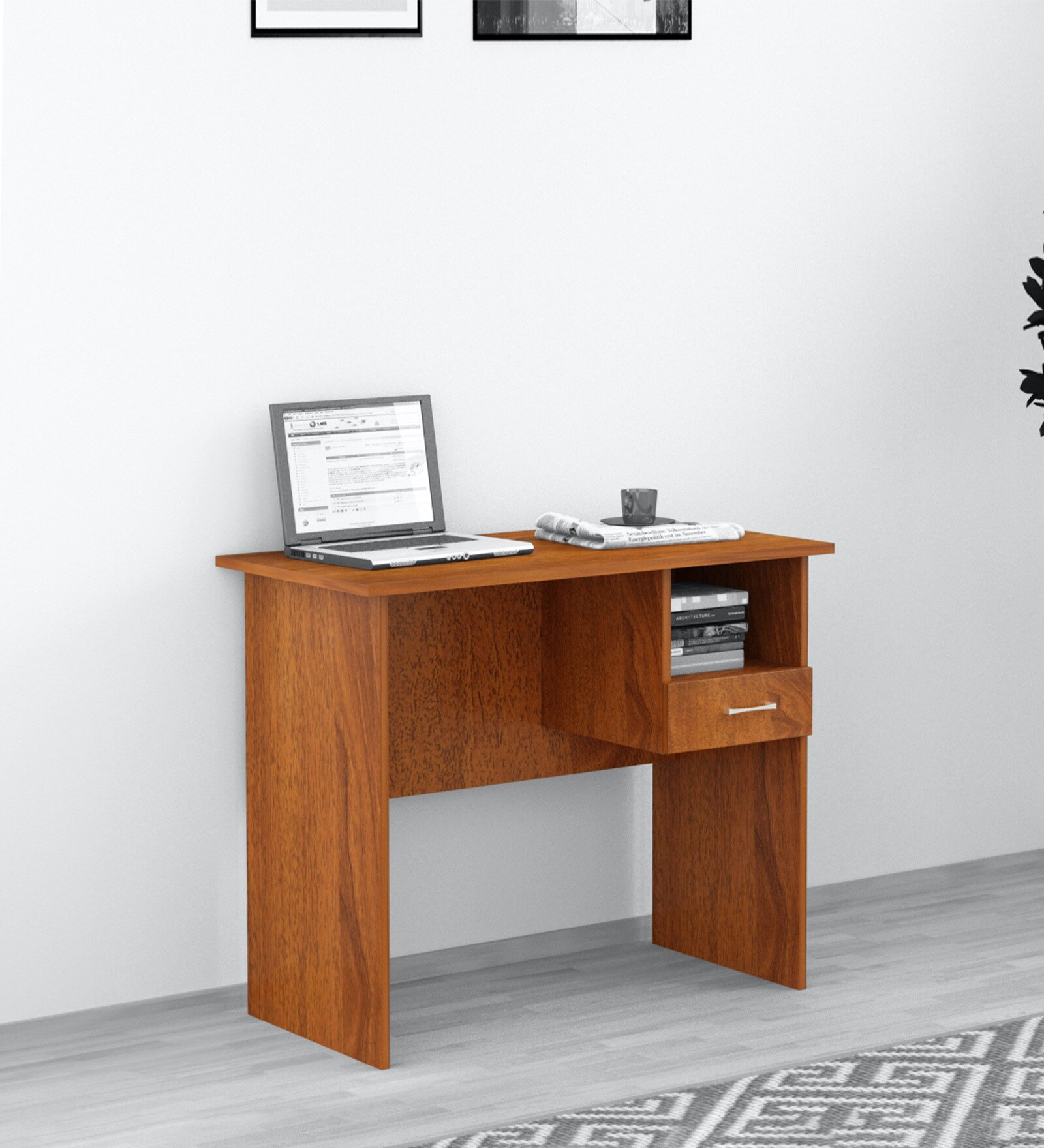 Buy Architect Study Table in Brazilian Walnut Finish at 25% OFF by ...
