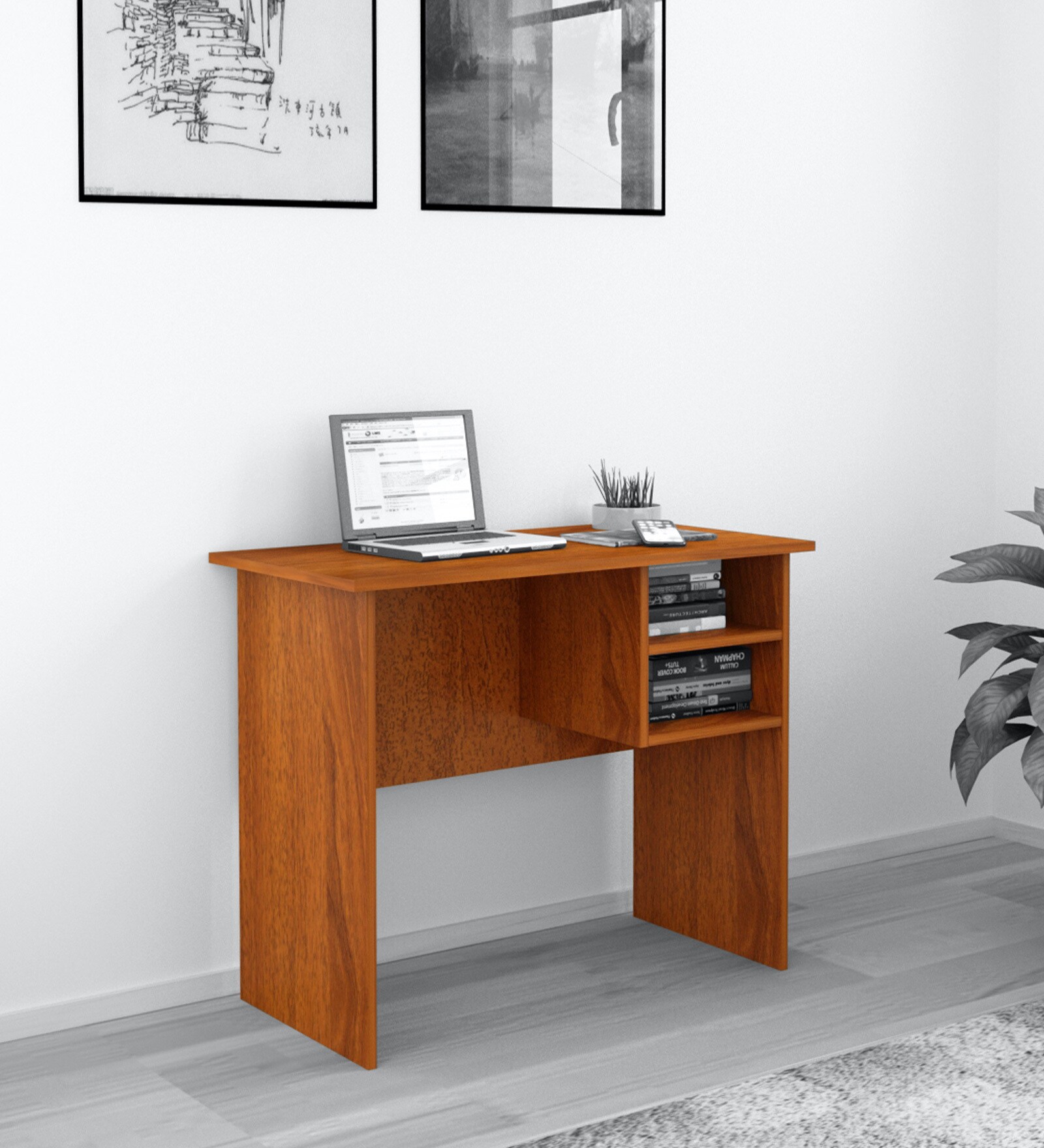 Buy Architect Study Table in Brazilian Walnut Finish at 25% OFF by ...