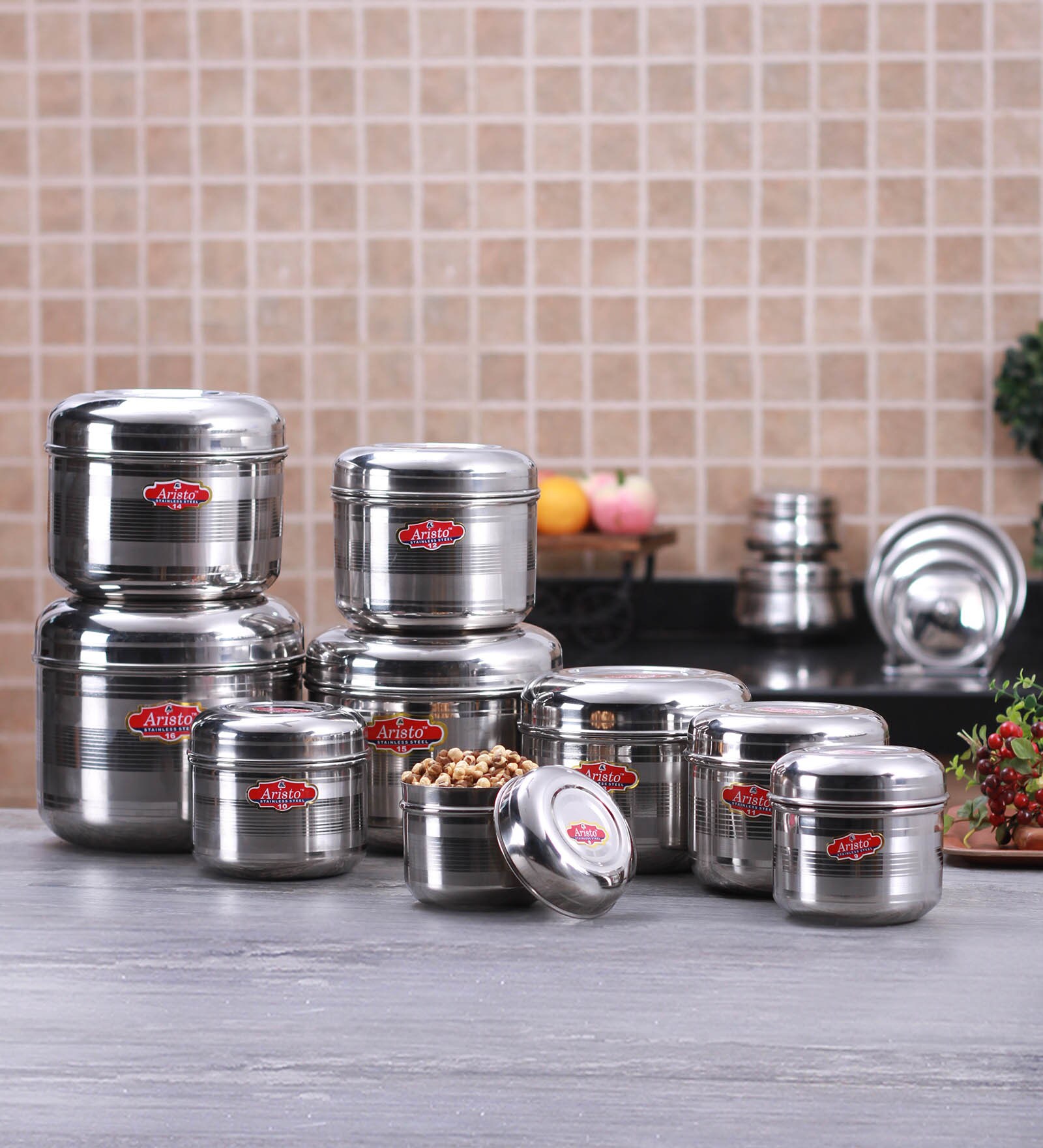 Buy Aristo Silver Storage Container - Set of 9 at 10% OFF by Aristo ...