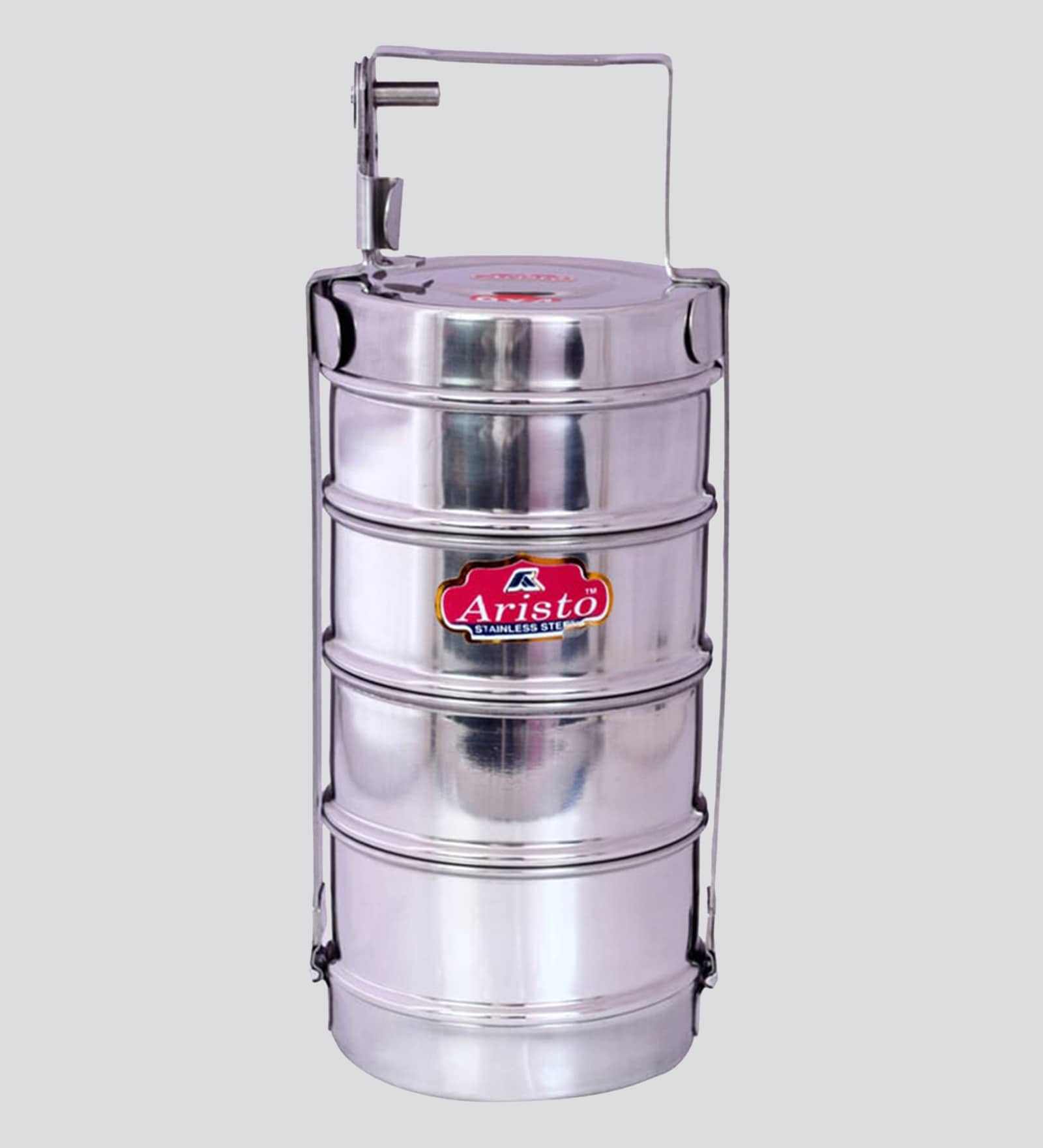 Buy Aristo Stainless Steel 4 Containers Tiffin Set at 15% OFF by Aristo ...