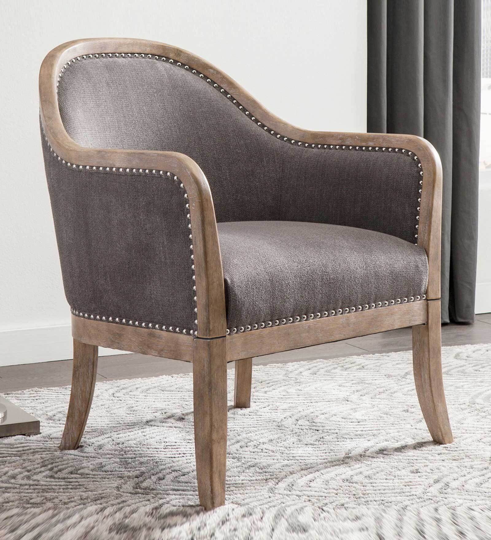 Buy Arm Chair In Dark Grey Colour By Spades Online - Arm Chairs ...