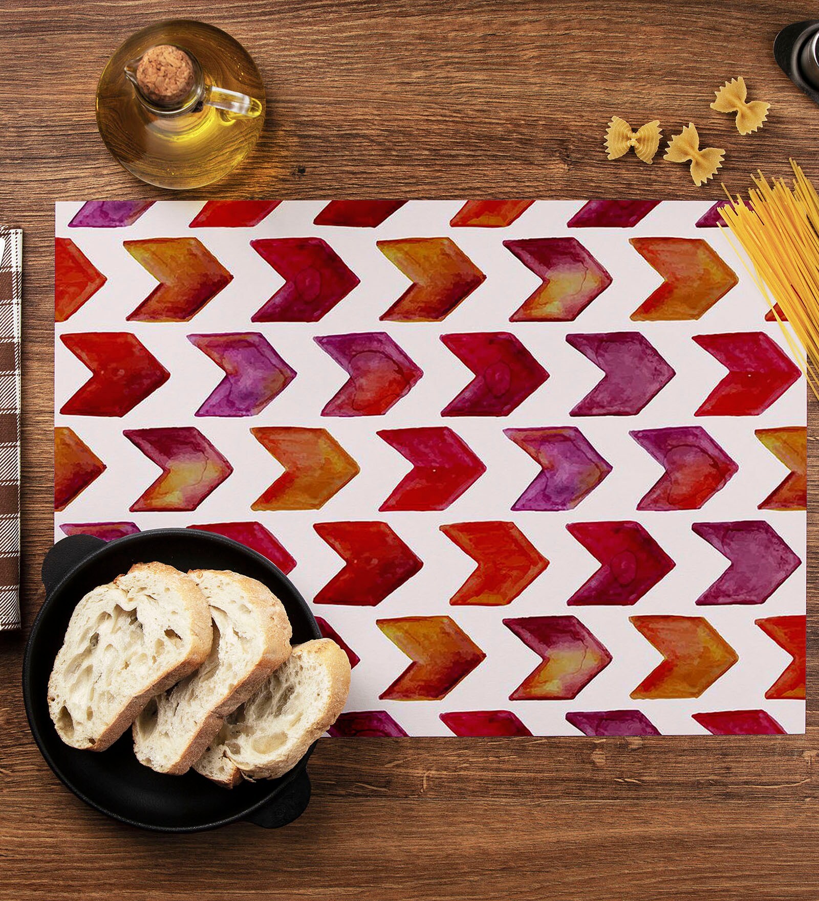 Buy Arrowed Multicolor (18 x 12) Velvet (Set of 6) Table Placemat at 63 ...