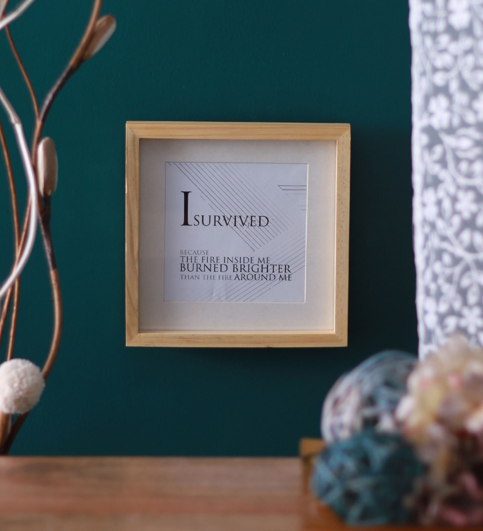 Buy Multicolour Glass 7 x 1 x 7 Inch Insite Frame Poster by Art ka ...