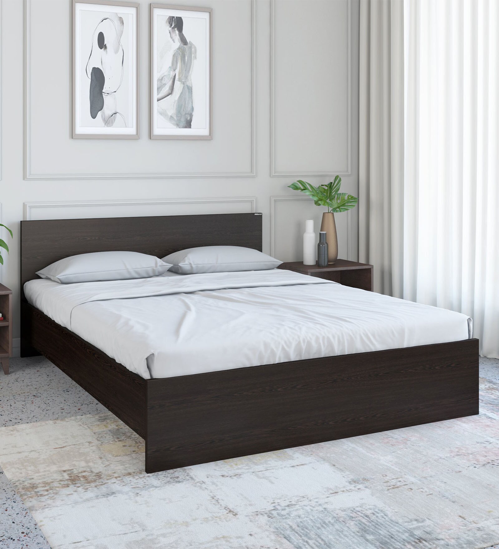 Buy Arthur Queen Size Bed in Wenge Finish at 39% OFF by Nilkamal ...