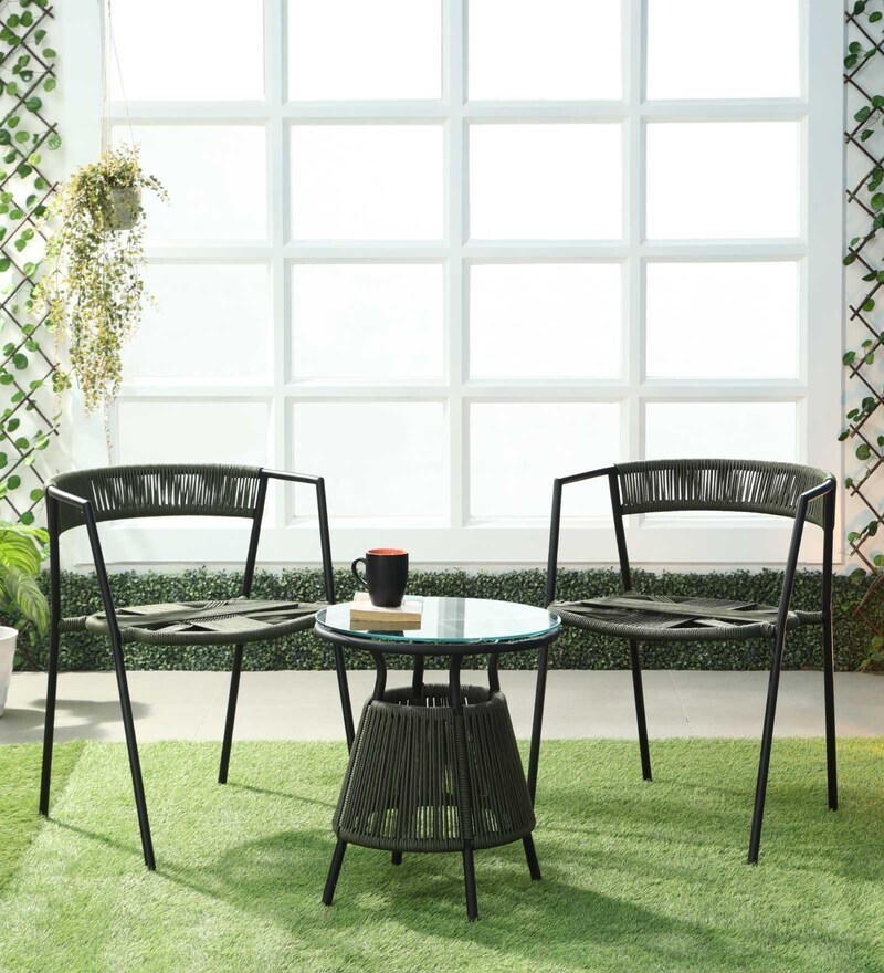 Buy Arc Outdoor Coffee Set In Green Rope / Black Colour By Advent ...