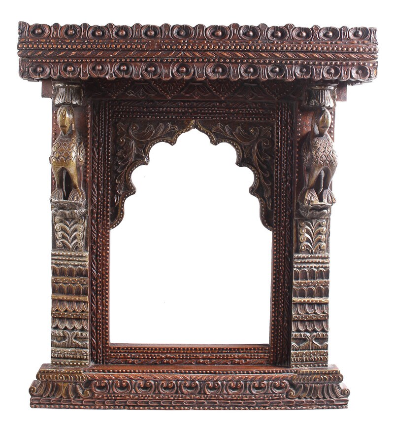 Buy Solid Wood Jharokha in Copper Colour by Art Of Jodhpur Online ...