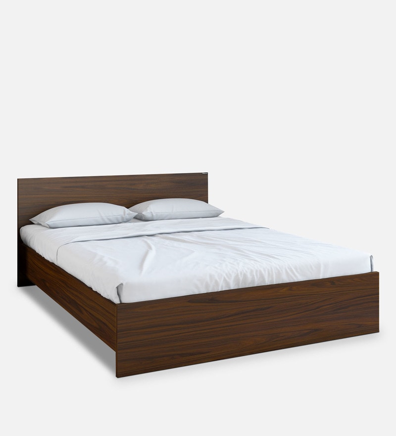 Buy Arthur Queen Size Bed in Walnut Finish Online - Modern Queen Size ...