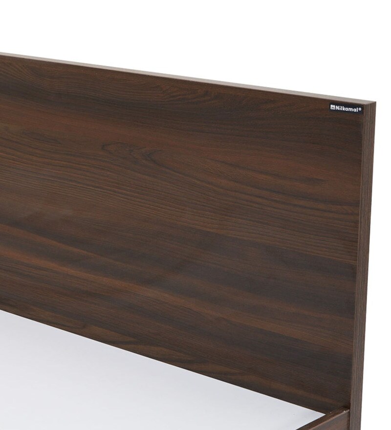 Buy Arthur Queen Size Bed in Walnut Finish Online - Modern Queen Size ...