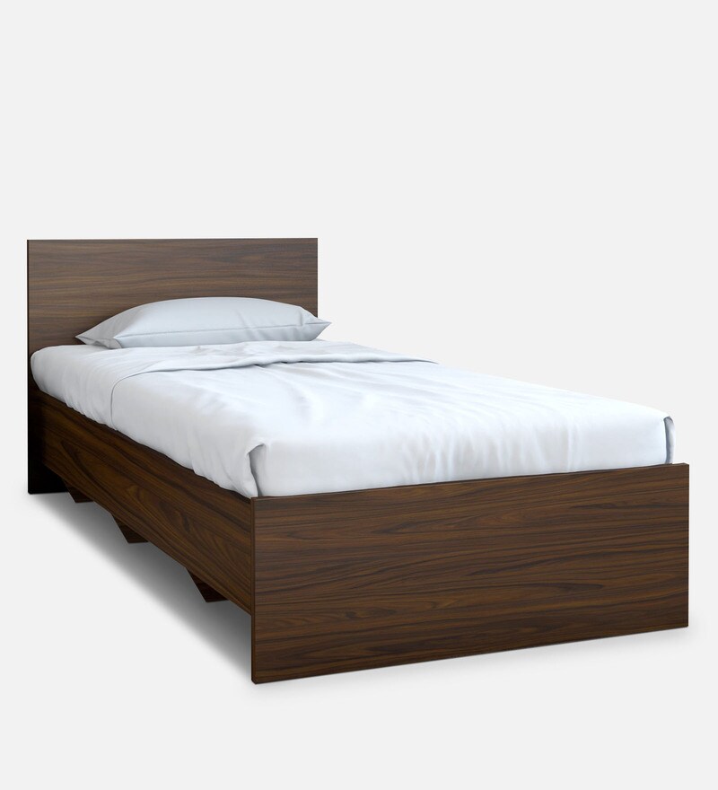 Buy Arthur Single Bed in Walnut Finish Online - Modern Single Beds ...