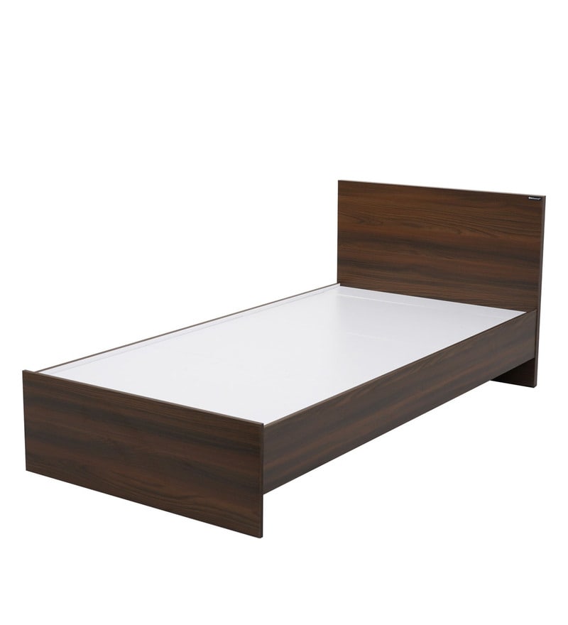 Buy Arthur Single Size Bed in Walnut Finish by Nilkamal Online - Modern ...