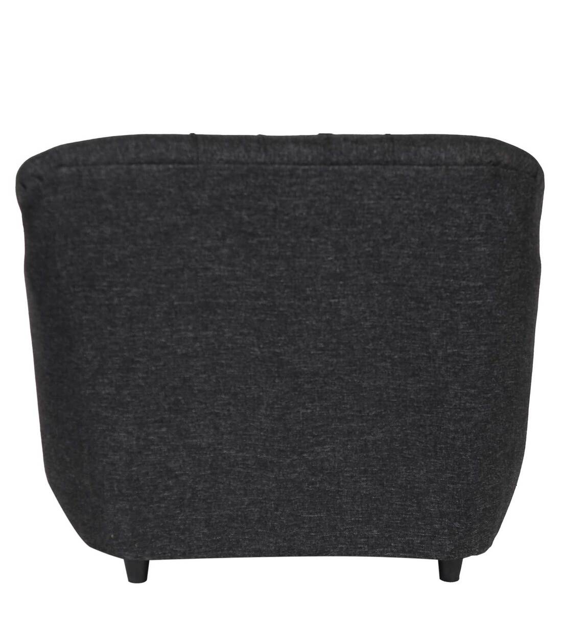 Buy Ashen Fabric 1 Seater Sofa in Charcoal Grey Colour by Fine Group ...