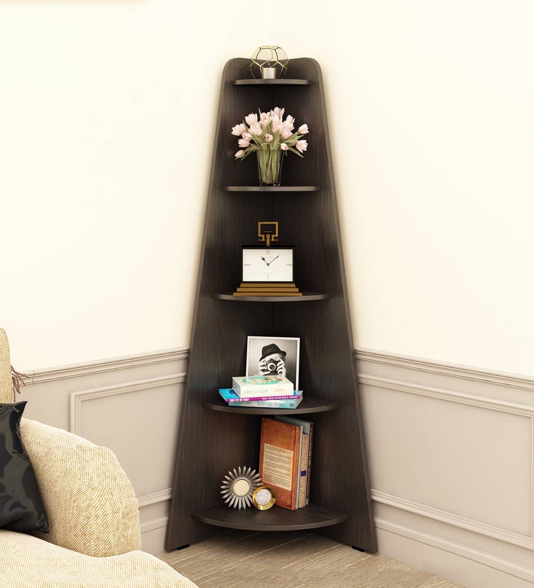Buy Astrella Book Shelf In Wenge Finish with 5 Tier at 49% OFF by ...