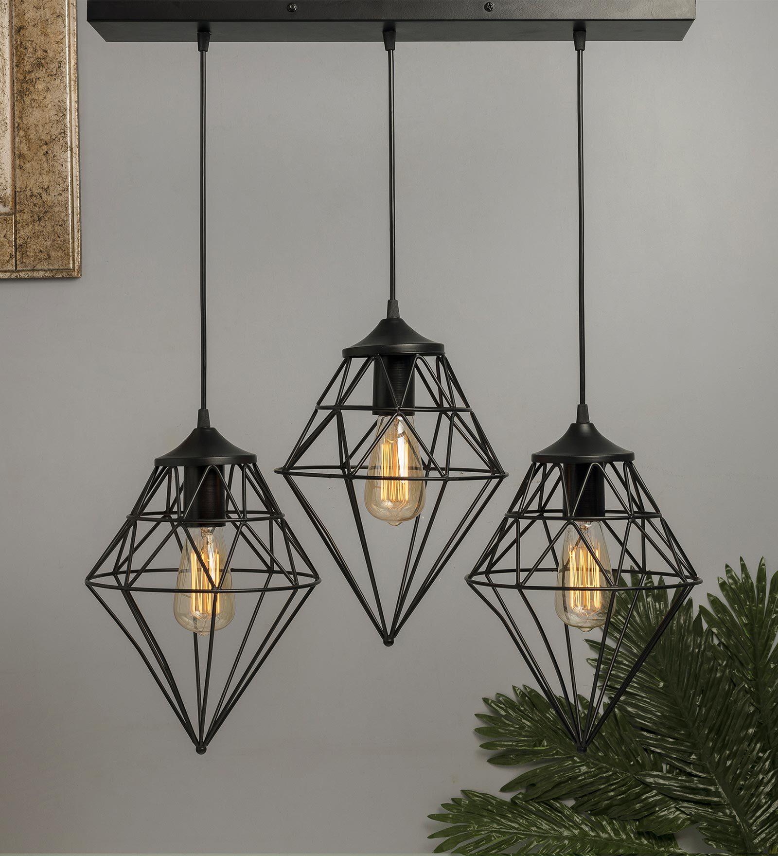 Buy Ashley Black Metal Cluster Hanging Light by Homesake at 36% OFF by ...